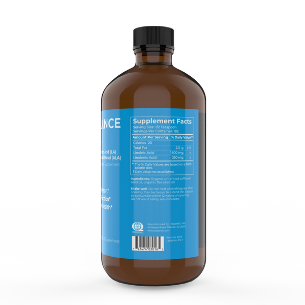 Balance Oil (Omega 6 + 3) 16.oz: Perfect Ratio for Optimal Health – B ...