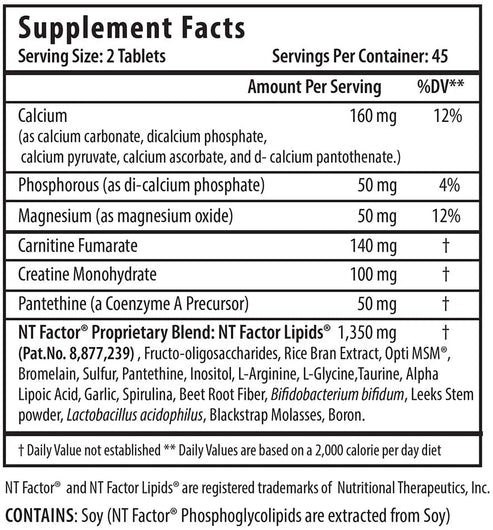 Prohealth Mitochondria Ignite with NT Factor Tablets - Boost Cellular ...